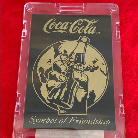 Coca Cola | Other | 994 Coca Cola Brass Symbol Of Friendship Card ...